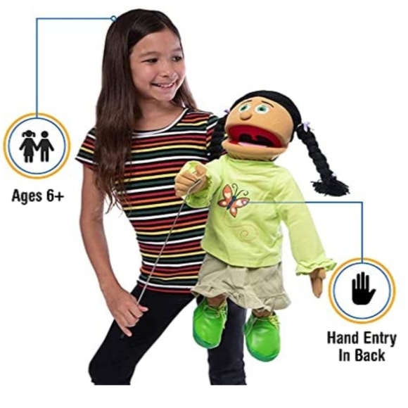 Silly Puppets | Toys | 25 Jasmine Full Body Ventriloquist Style Puppet ...